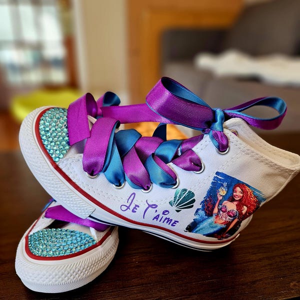 Custom Stitch Converse for Kids - Etsy