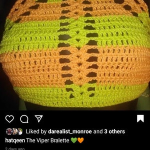 The Viper Bralette Crochet Pattern - Etsy