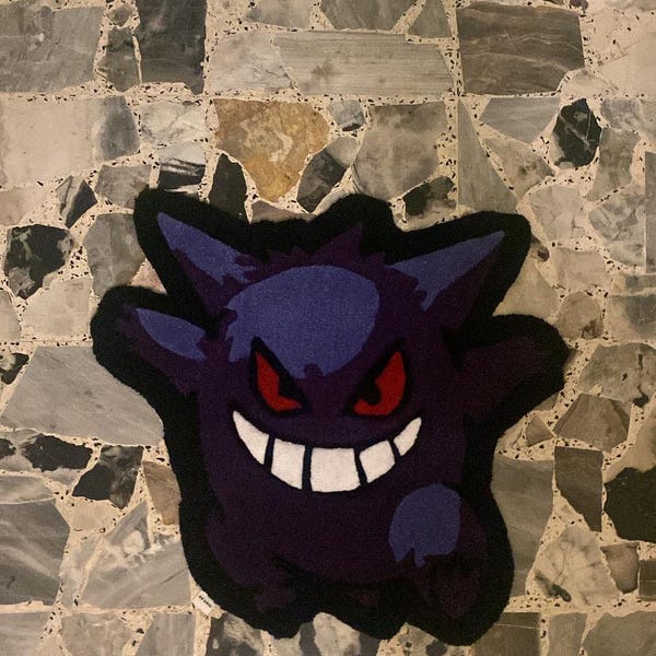 Handmade Quilted Rug With Lisa Design Unique Cartoon Home Decor, Cozy ...