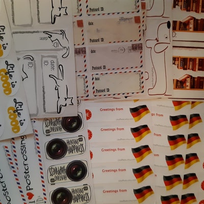 ID Flag Stickers for Postcrossing. Any Country Minimum Set of 20 - Etsy