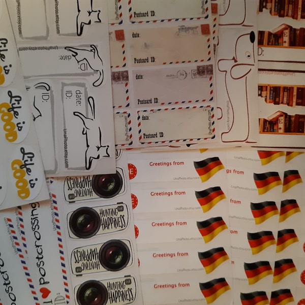 ID Flag Stickers for Postcrossing. Any Country Set of 20 or More - Etsy