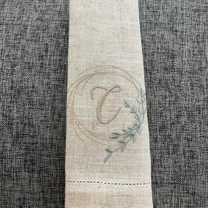 Monogrammed Embroidered Napkin Set, Monogram Napkin, Minimalist Napkin ...