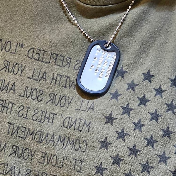 Personalized Dog Tags Gift for Men Military Style US Army Custom Dog ...