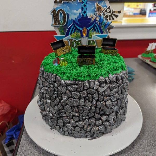 Zelda Master Sword Personalized Cake Topper - Etsy