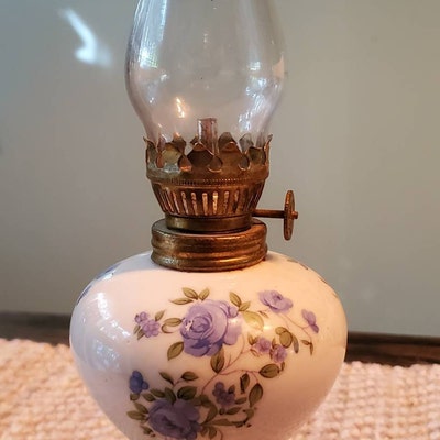 Vintage Small Mason Jar Oil Lamp 9 Inches Tall - Etsy
