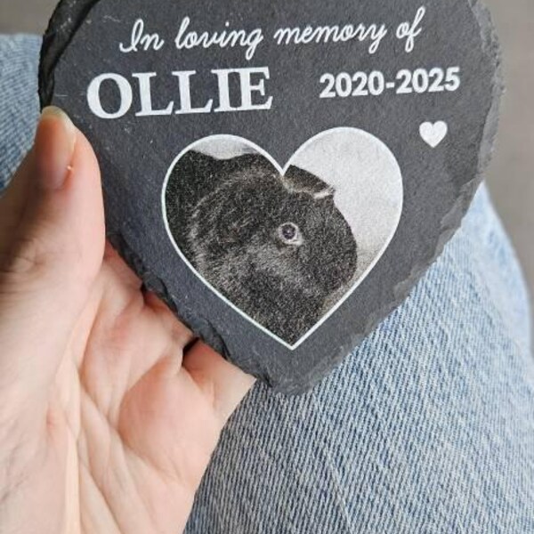 Personalized Rat Memorial Stone, Garden Stone, With Picture, Memorial ...