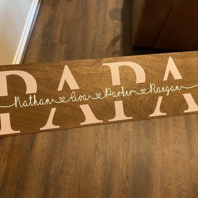 Papa Fathers Day Gift Papa Sign Gift for Papa Rustic Sign for Papa Gift ...