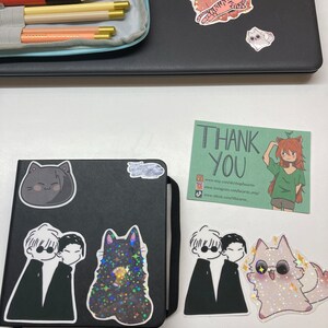 Holographic Sukuna Cat Sticker Jujutsu Sorcerer Cute Cat Anime Sticker ...