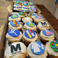 Science Themed Edible Custom Fondant Cupcake Toppers Chemistry ...