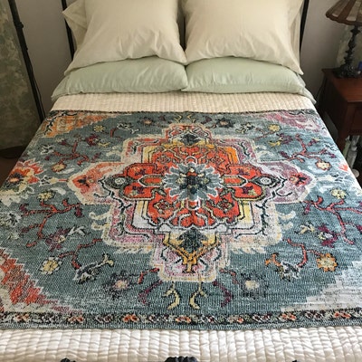 Printed Moroccan Bean Bag, Home Decor Meditation Floor Cover, Boho ...