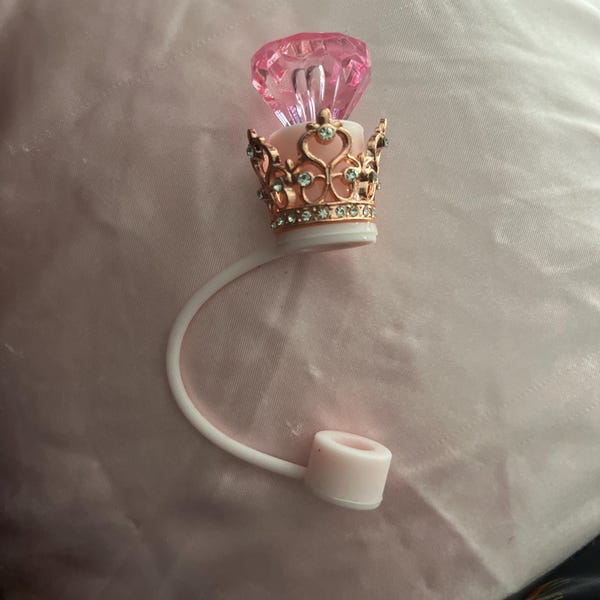 Diamond Bling Crown Straw Cover for 30 & 40 Oz, Tumbler Straw Tip ...