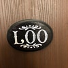 Loo Toilet British Scottish Bathroom Door Sign Plaque (options ...