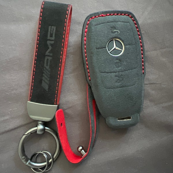 Premium Genuine Carbon Fiber AMG Key Fob Cover Pack for Mercedes A45 ...