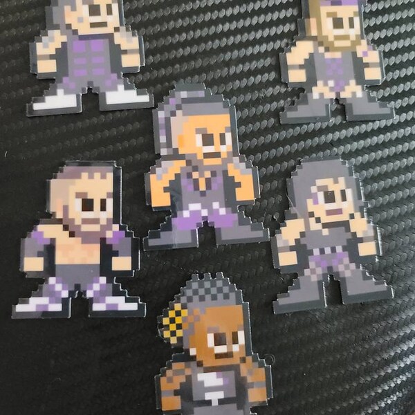 8-bit Pixel Art Stickers Horror Movie Villains Collection Vinyl Sticker ...