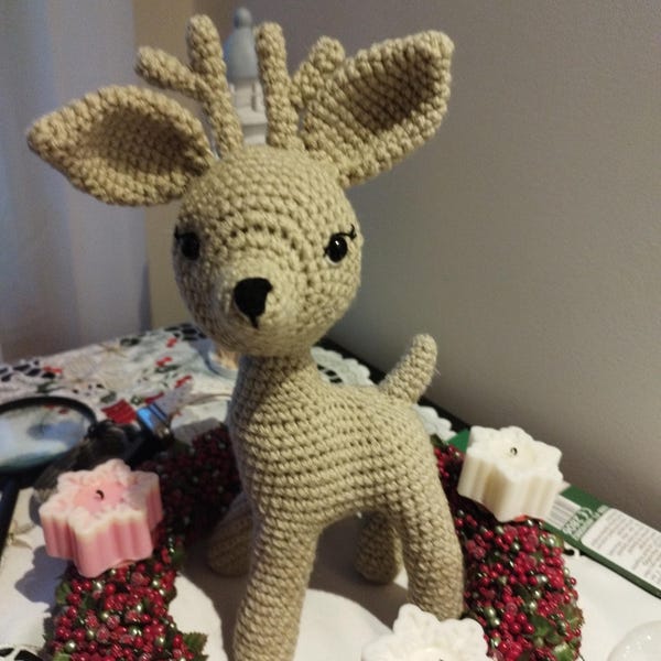 Rudolph's Little Buddy; Amigurumi Reindeer Pattern PDF English - Etsy