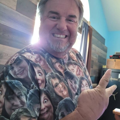 Custom Face All Over Print Photo T-shirt - Etsy