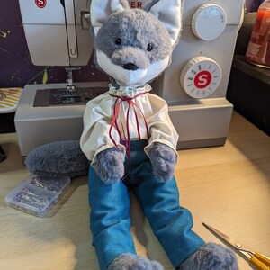 Wolf Plush Sewing Pattern and Photo Instructions - Etsy