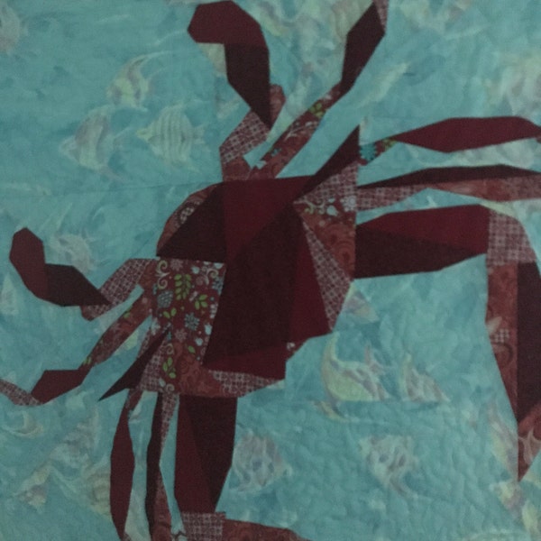 Geometric Cicada Insect Foundation Paper Pieced Quilt Pattern Block ...