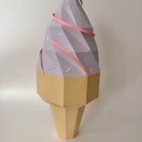 Ice Cream Pack 3D Papercraft | DIY Paper Sculpture | Paper Model ...