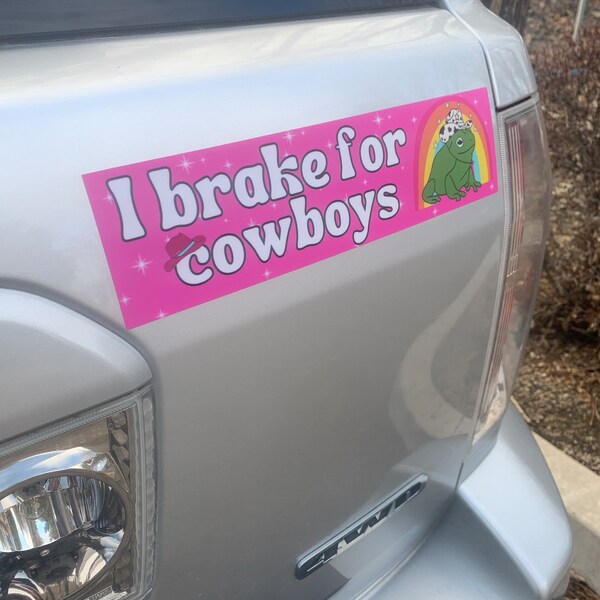 Thick and Tired Bumper Sticker | Gen Z Funny Cute Car Accessories - Etsy