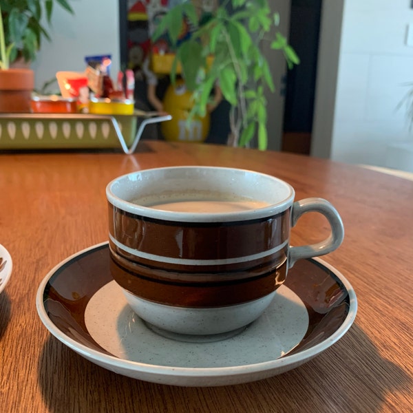 Vintage, Gustavsberg "prunus" Nine (9) Saucers 12 Cm/5"/designed by ...