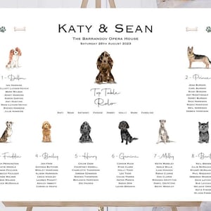 Cat Wedding Table Numbers Pet Table Names for Wedding - Etsy