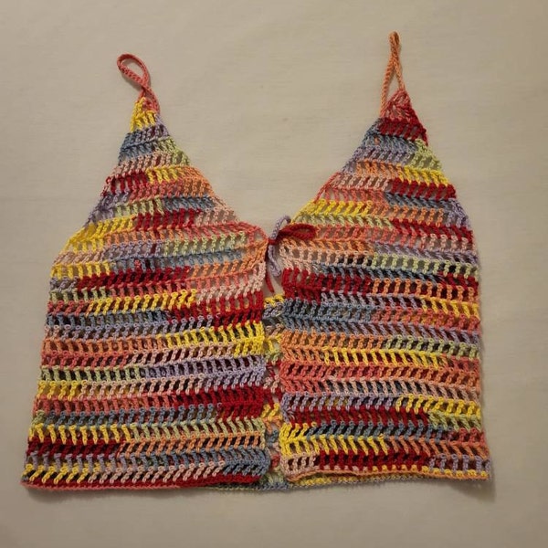 RAINBOW Tank Top Crochet Pattern - Etsy