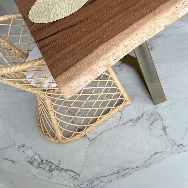 Golden Table Legs, Steel Table Legs (set of 2), Dining Table, Desk Legs ...