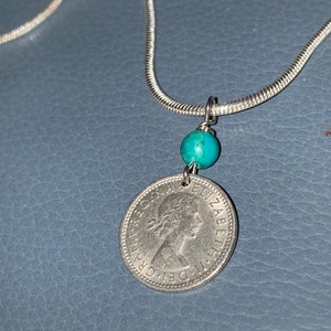 Pineapple bahamas Coin Necklace moss Agate Gemstone coin Dates 1974 to ...