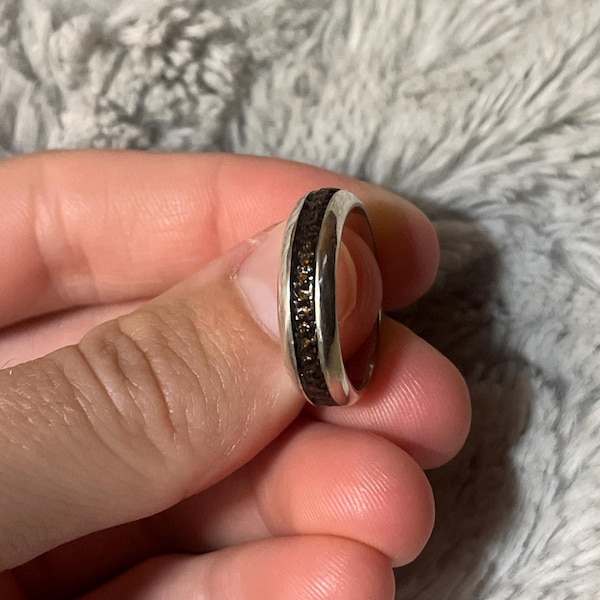 Custom Human Hair Ring,gold Human Hair Ring,sterling Silver Hair Ring ...