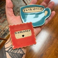 Made to Order Ceramic Cheese Marker Handmade Stoneware Labels appetizer ...