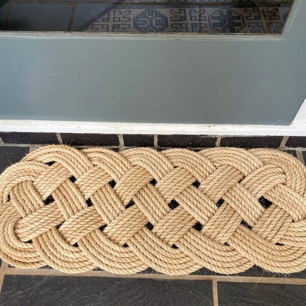 Brass & Rope Knot Drawer Pulls - Nautical Scandinavian Style - Beach ...