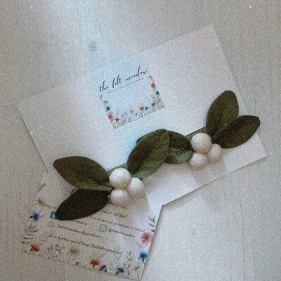 Christmas Mistletoe Hair Clip, Christmas Girl Gift, Novelty Hair Clip ...