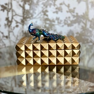 White Triple Crystal Feather Crystallines Home Gifts - Etsy