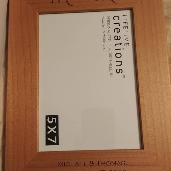Personalized Mr. & Mr. Picture Frame by Lifetime Creations: Wedding ...