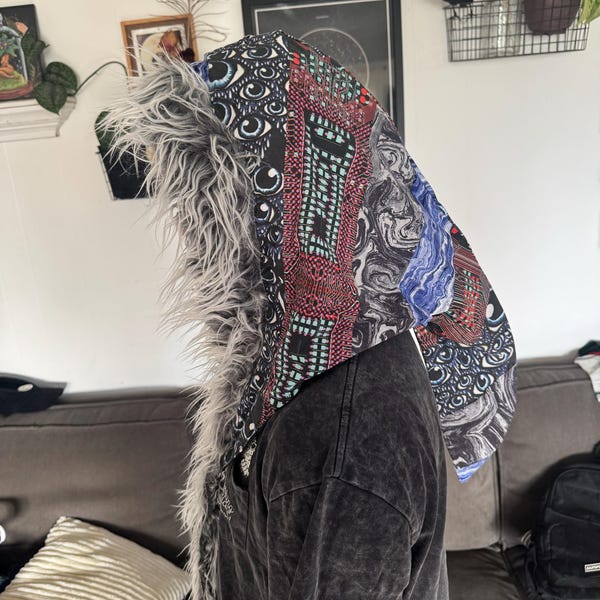 Patchwork Witch Cloak Wizard Robe With Bell Sleeves M/L - Etsy