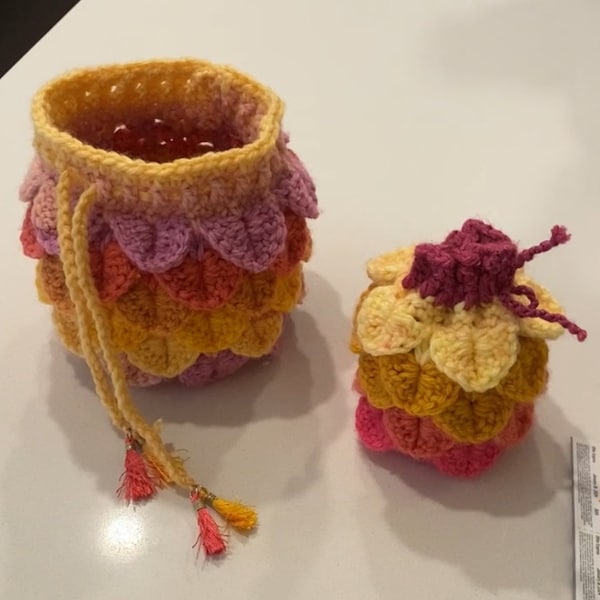 Dice, Marble, Treasure Bag Crochet Pattern: Gamer Gift (PDF Download ...