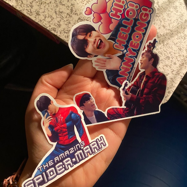 Mark Lee NCT 127 “spidermark” Sticker - Etsy