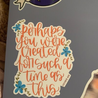 Esther 4 14 Sticker, Bible Stickers, Bible Verse Stickers, Christian ...