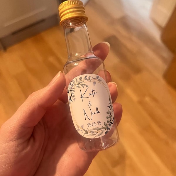 Custom Wedding Shot Bottle Mini Bottle for Alcohol Wedding Favour ...