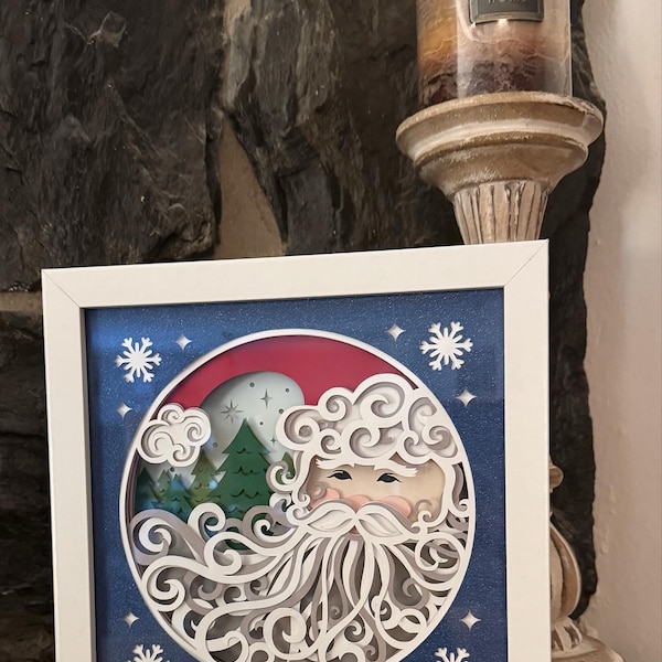 Starry Night Shadow Box SVG, Svg for Cricut Projects, 3D Layered SVG ...