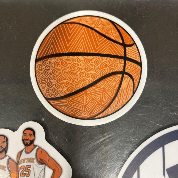 Basketball Vinyl Sticker (WATERPROOF), Hoops Sticker, Baller, Dunk ...
