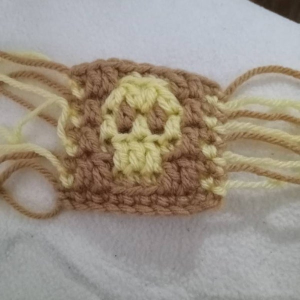 Mini Skulls Mosaic Crochet Full Pattern by Sixel Design - Etsy