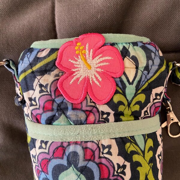 Embroidered Hibiscus Hawaiian Flower Iron- on Patch ORANGE SHERBERT - Etsy