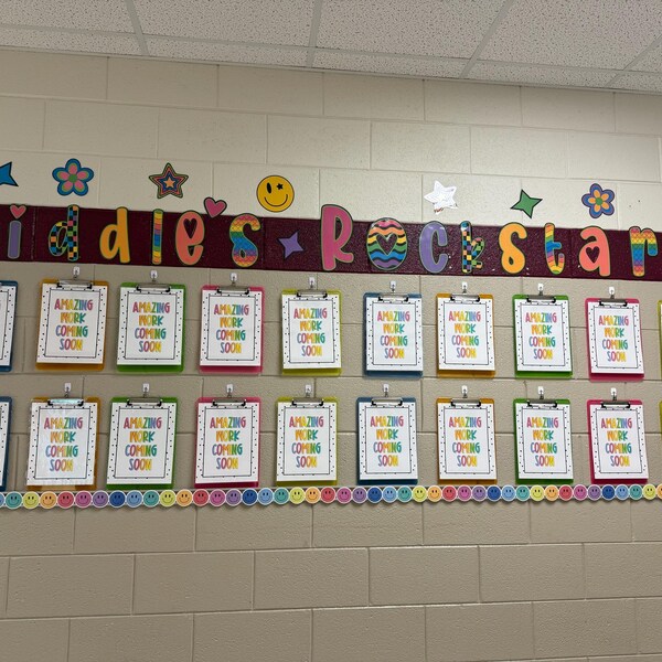Printable Bulletin Board Letters: Classroom Decor (PDF Download, Google ...