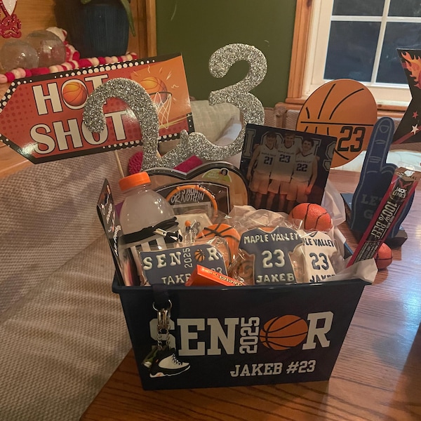 Personalized Graduation Gift Basket, Senior 2025 Grad, Team Gift, High ...