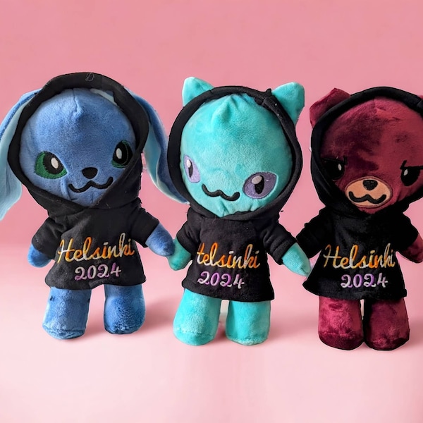 Standing Animal Plush Sewing Pattern .pdf Tutorial Cat Kitty Rabbit ...