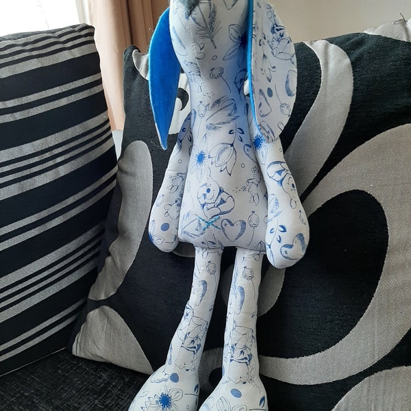 Rabbit Sewing Pattern Pdf for Instant Download, Bunny Rabbit Diy ...