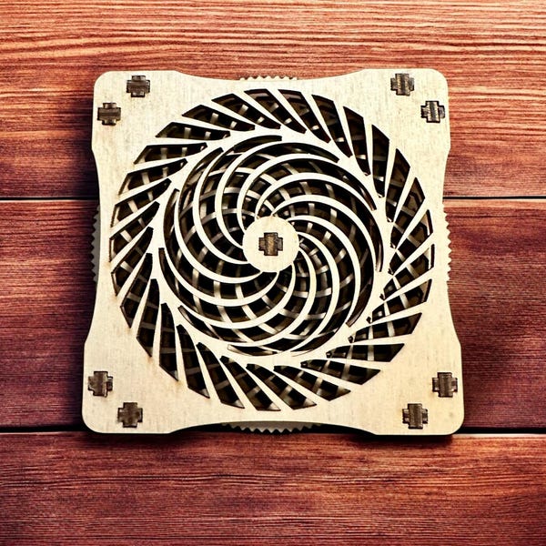 DIGITAL FILE - Kinetic Wave Automata - Moving Sculpture - Laser Cutter ...