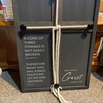 A Cord of Three Strands What God Joined Together Wedding Unity Ceremony ...